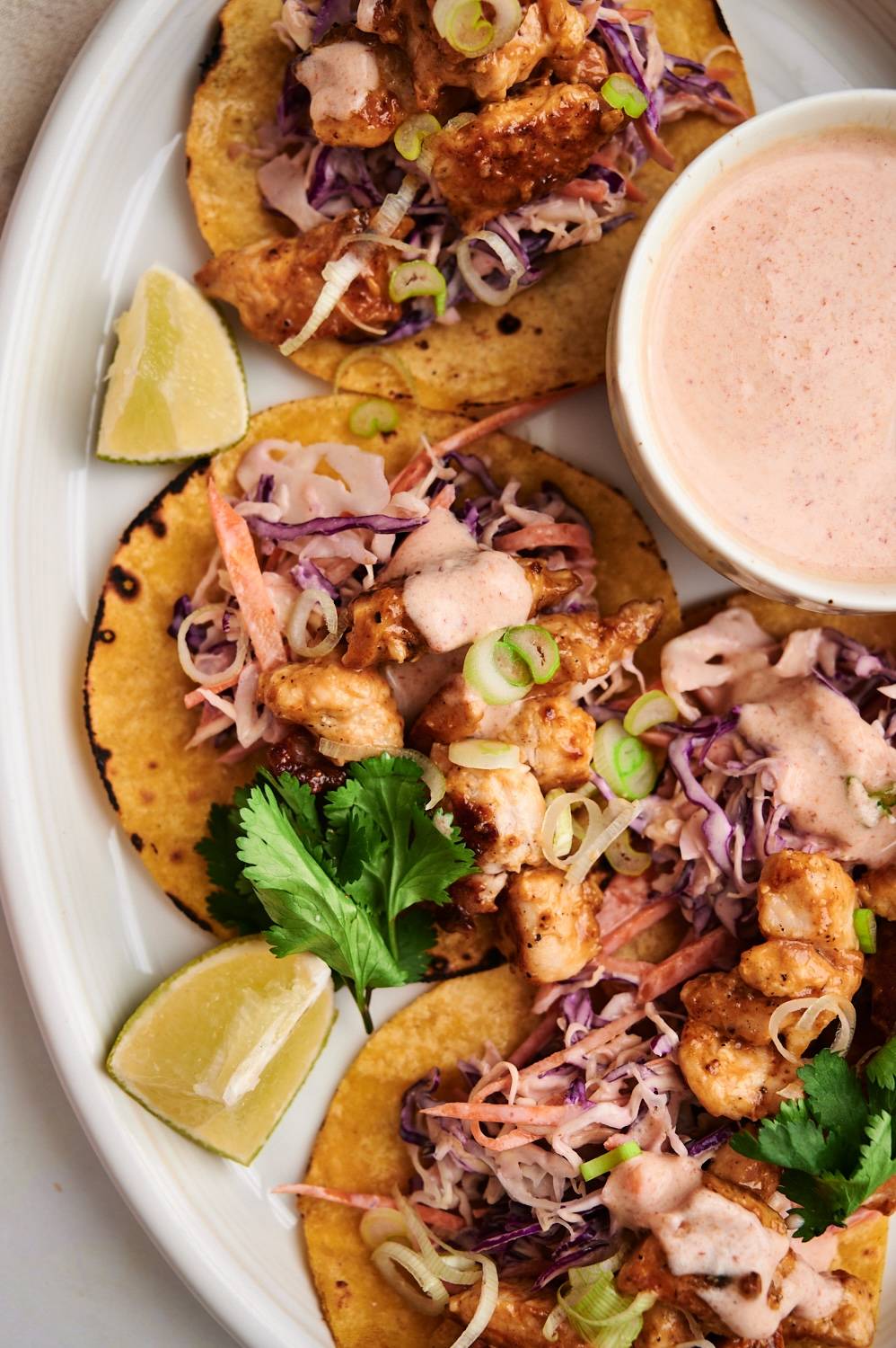 Bang Bang Chicken Tacos - Slender Kitchen