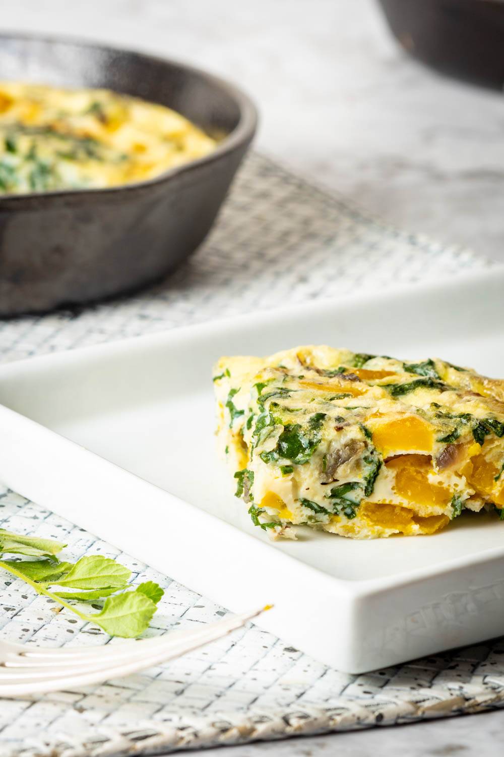 Butternut Squash and Spinach Breakfast Casserole - Slender Kitchen