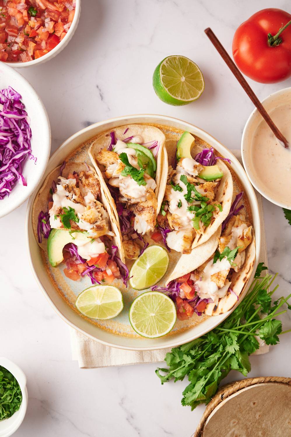 Grilled Fish Tacos - Slender Kitchen