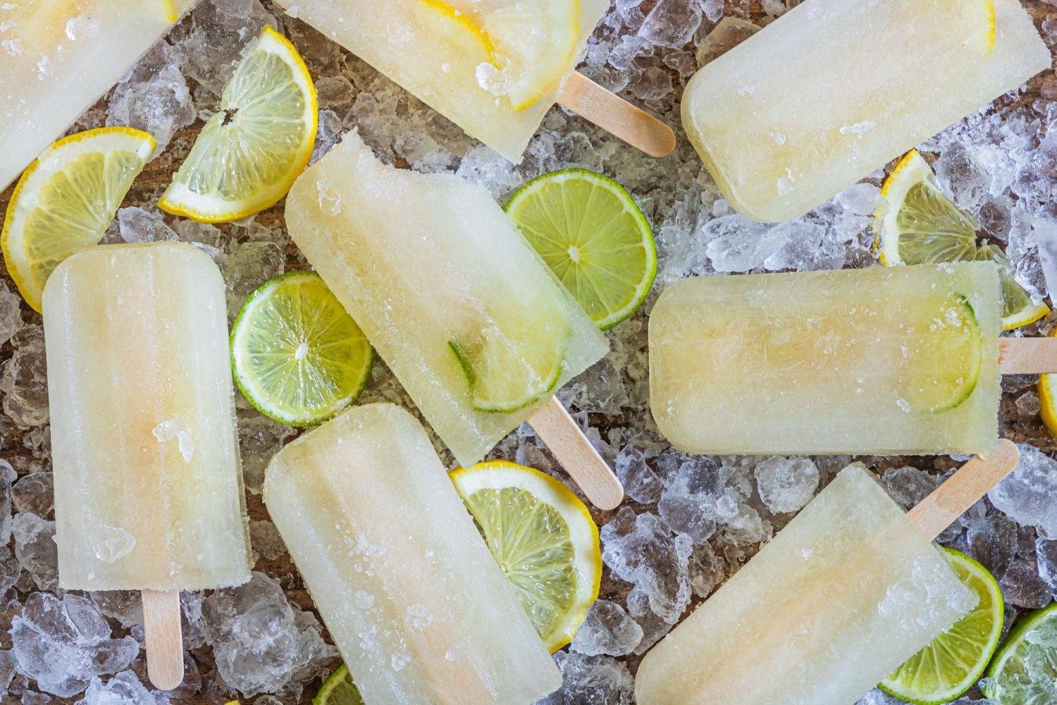 Lemon Lime Popsicles - Slender Kitchen