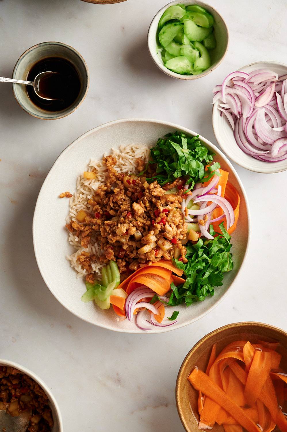 Asian Ground Turkey Bowls (15 Minute Meal!)- Slender Kitchen