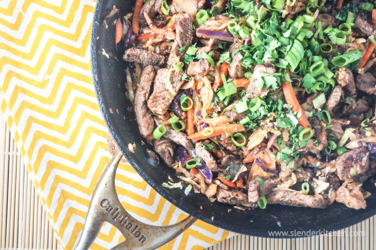 Moo Shu Beef Stir Fry - Slender Kitchen