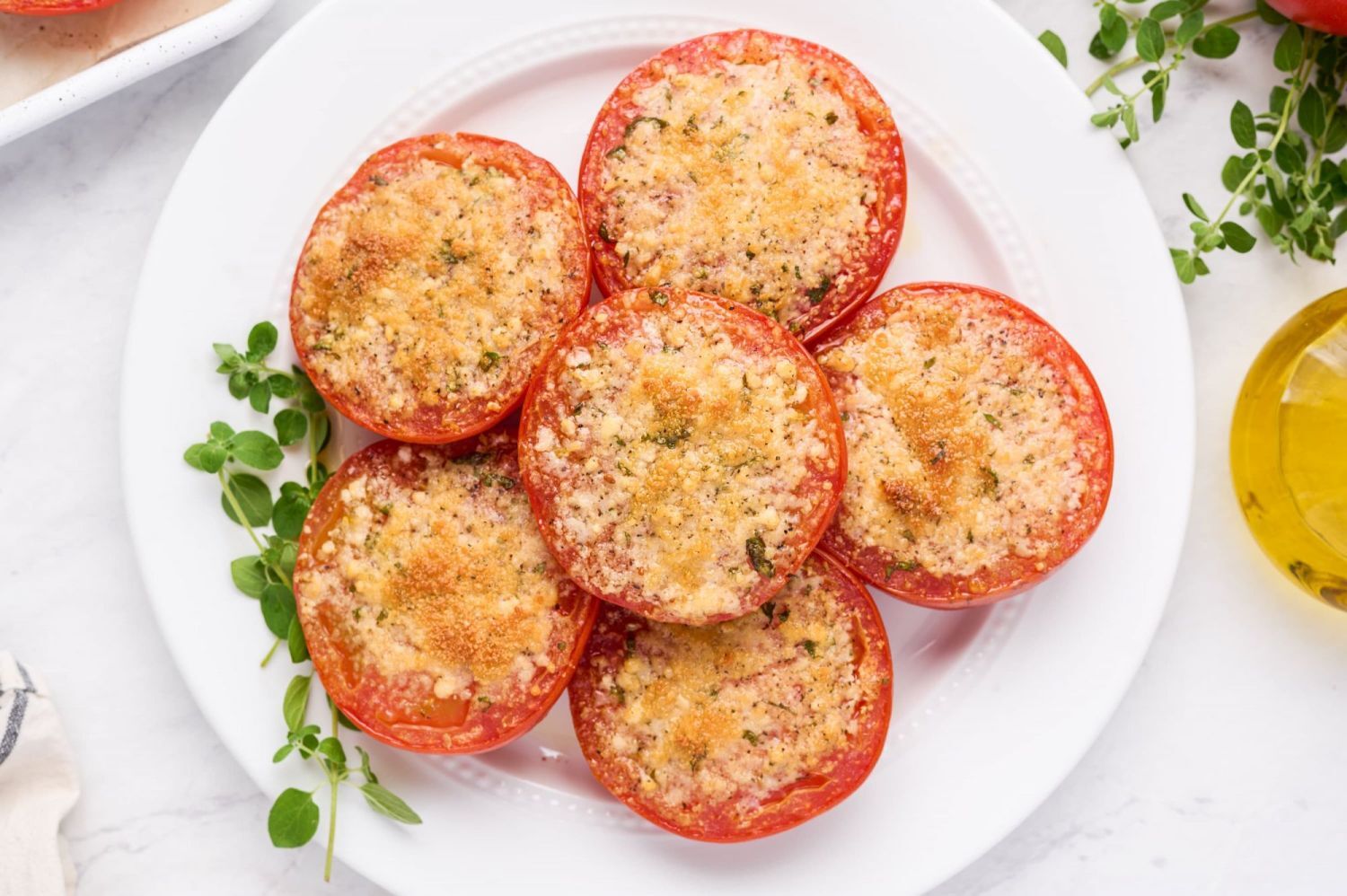 Baked Parmesan Tomatoes - Slender Kitchen
