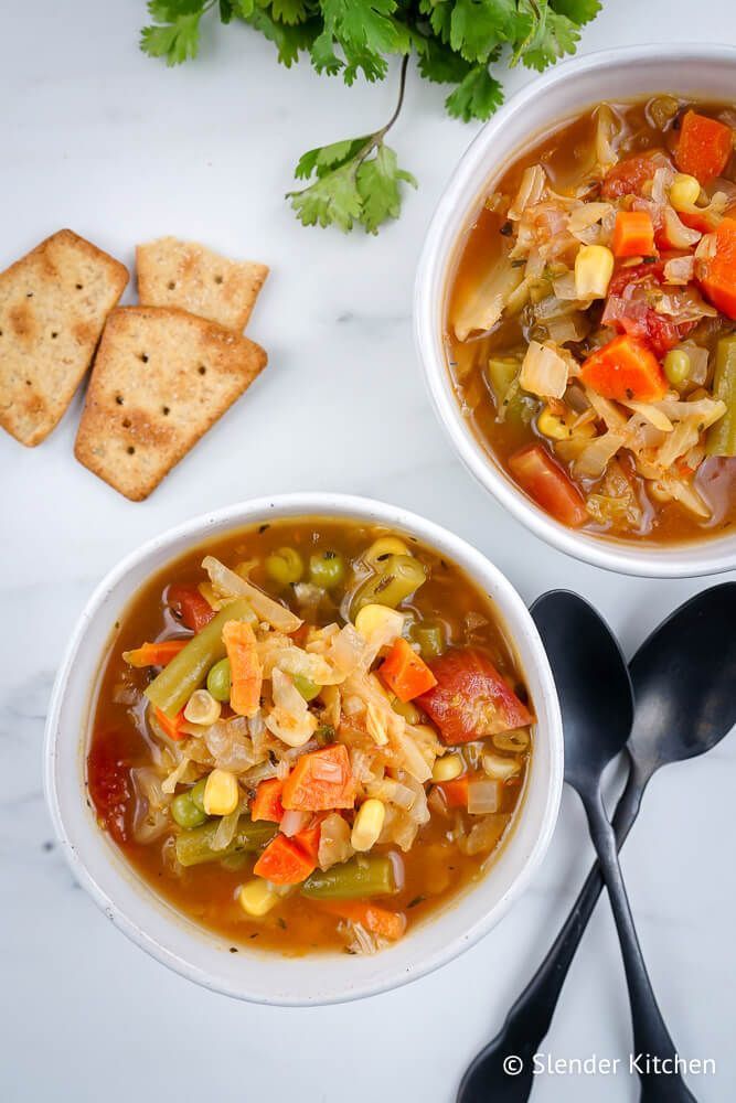 The Best Vegetable Soup - Slender Kitchen