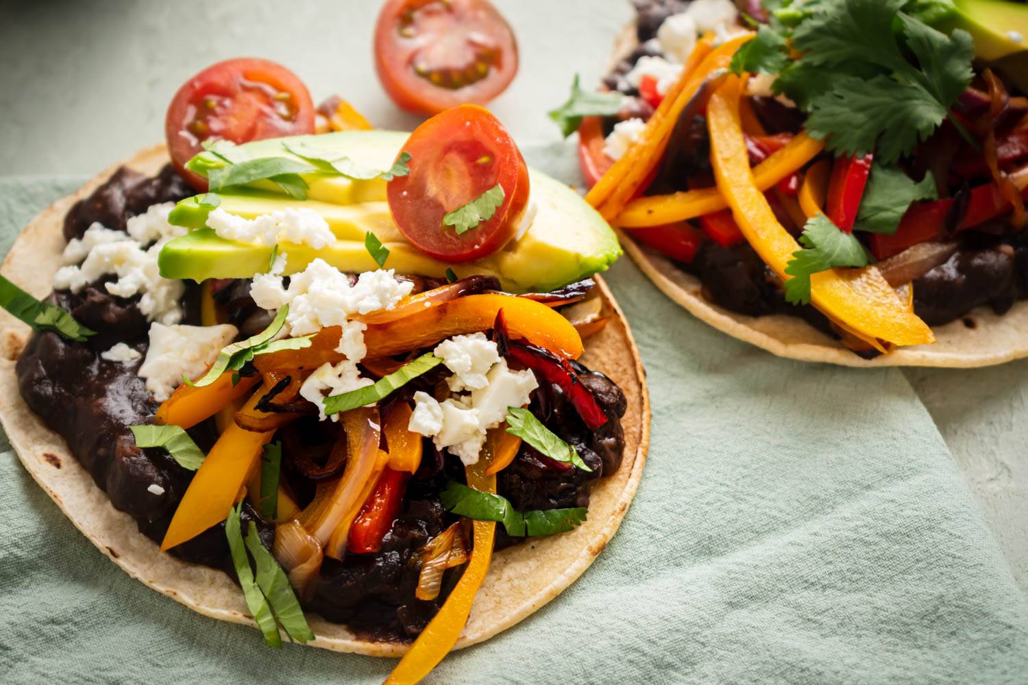 Bean Tostadas {20-Minute Vegetarian Dish!}