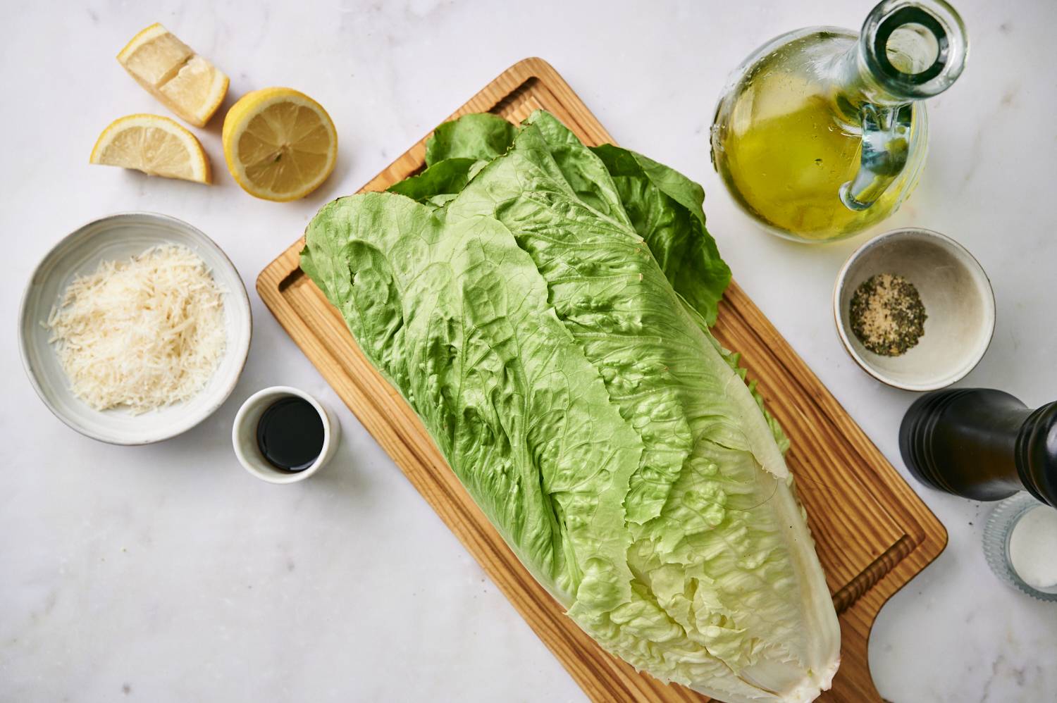 Grilled Romaine (Lemon + Parmesan) - Slender Kitchen