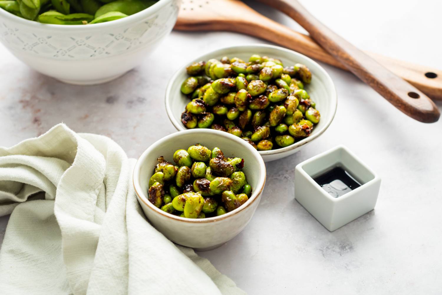 Sauteed Shelled Edamame (5 Minute Side Dish!) - Slender Kitchen