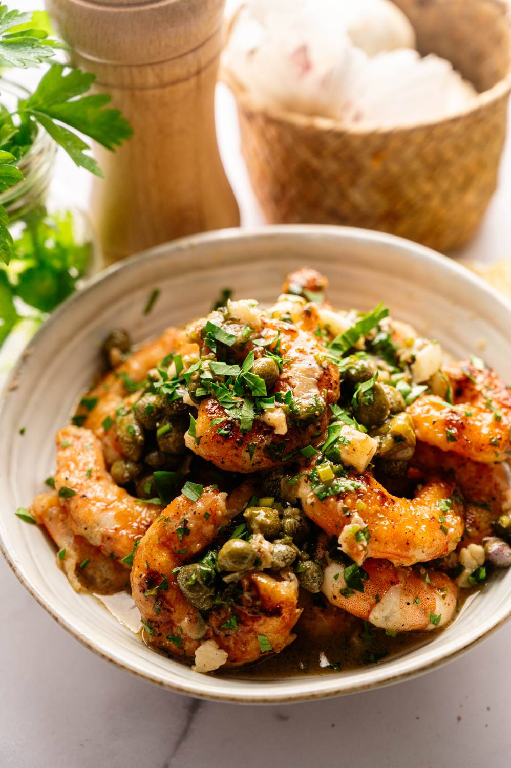 Shrimp Piccata {30-Minute Lemon Caper Skillet}