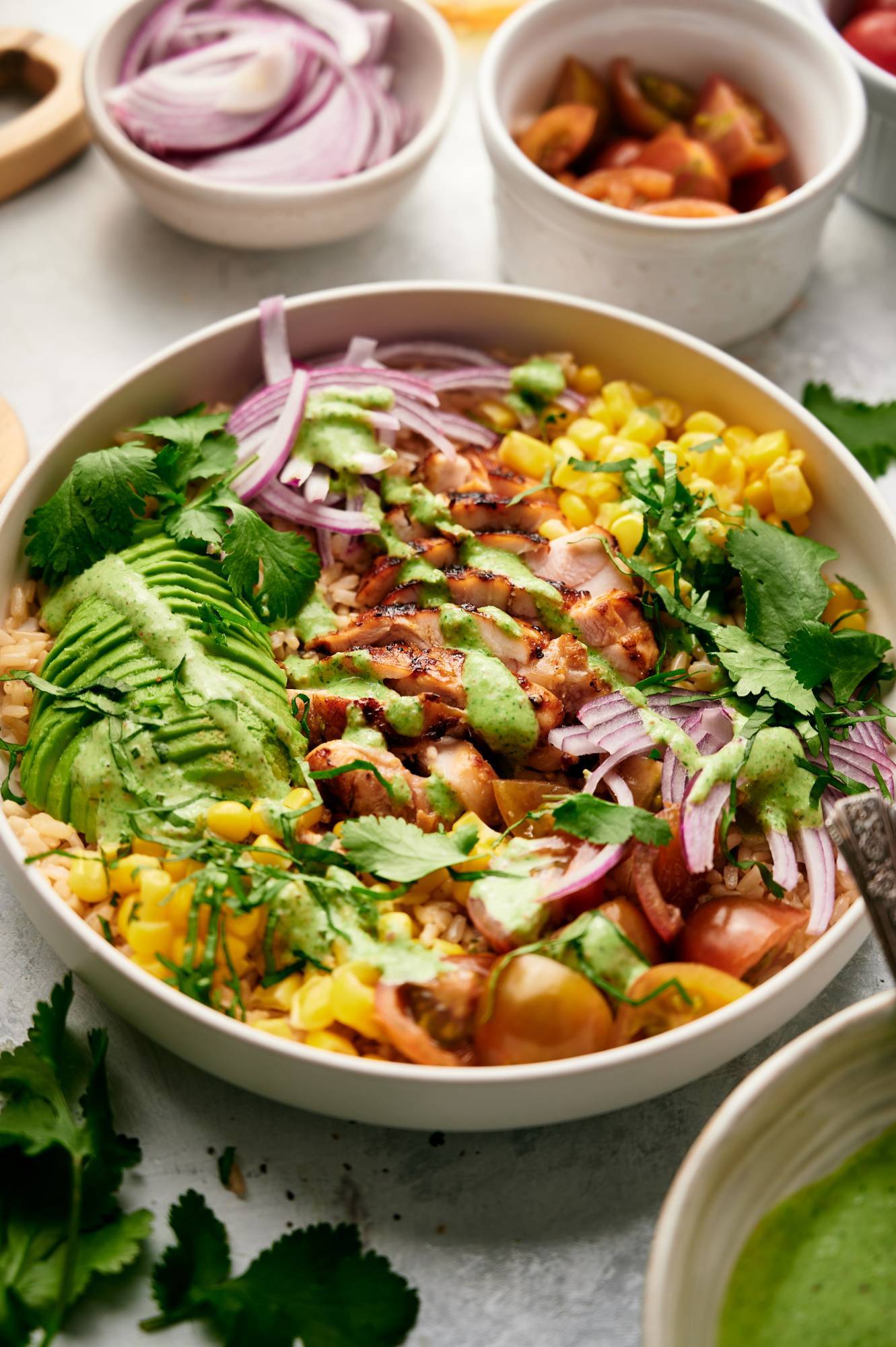 Southwest Chicken Rice Bowl - Slender Kitchen