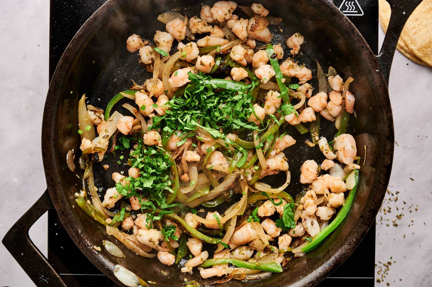 Authentic Tacos Gobernador (Cheesy Shrimp Tacos) - Slender Kitchen