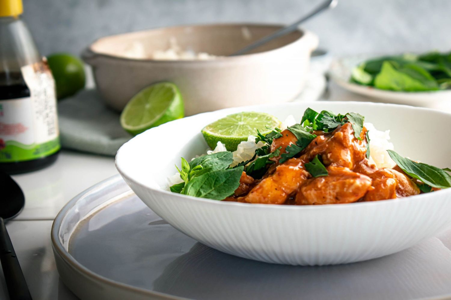 Thai Red Coconut Curry with Chicken - Slender Kitchen