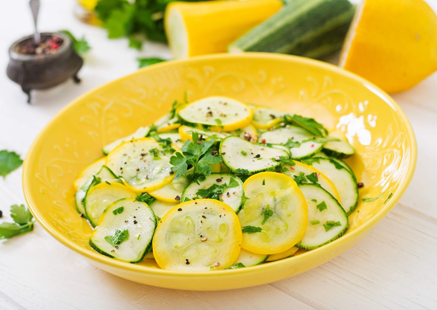 yellow veggies squash