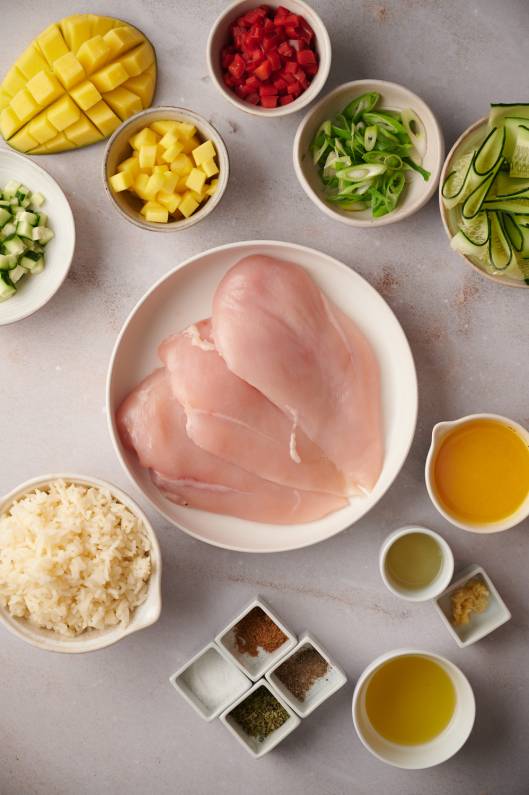 Grilled Chicken Bowls - Slender Kitchen