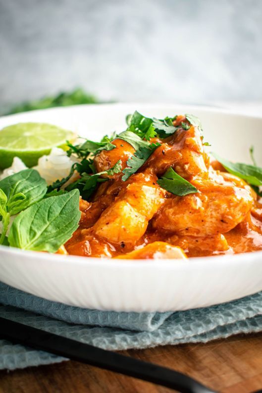 Thai Red Coconut Curry with Chicken - Slender Kitchen