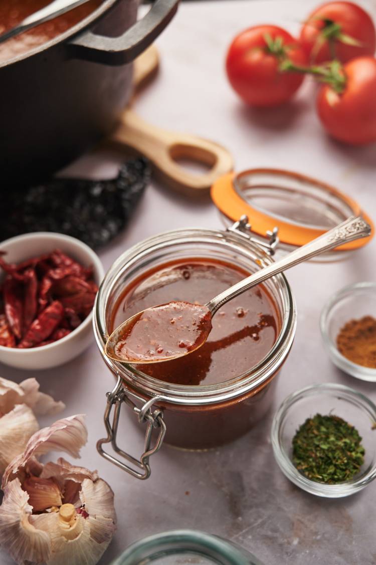 Birria Sauce (Birria Consomé) - Slender Kitchen