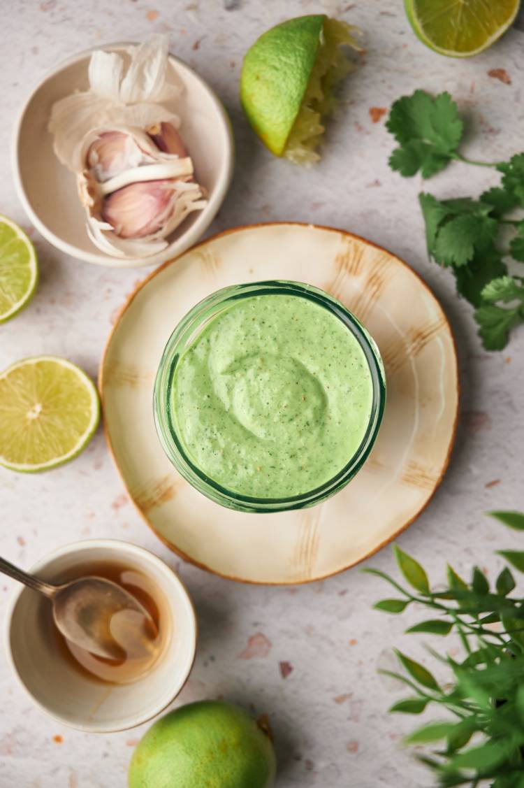 Creamy Cilantro Lime Sauce - Slender Kitchen