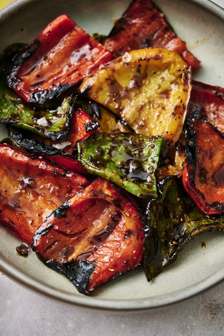 Grilled Peppers - Slender Kitchen