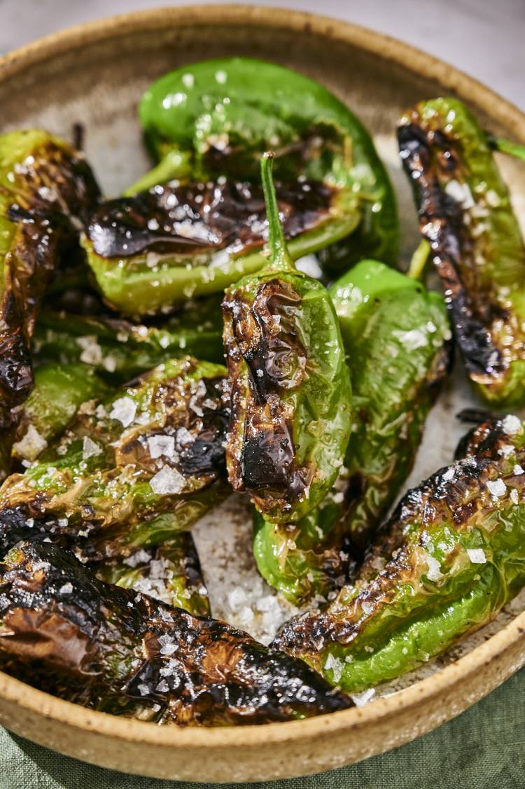 Grilled Shishito Peppers - Slender Kitchen