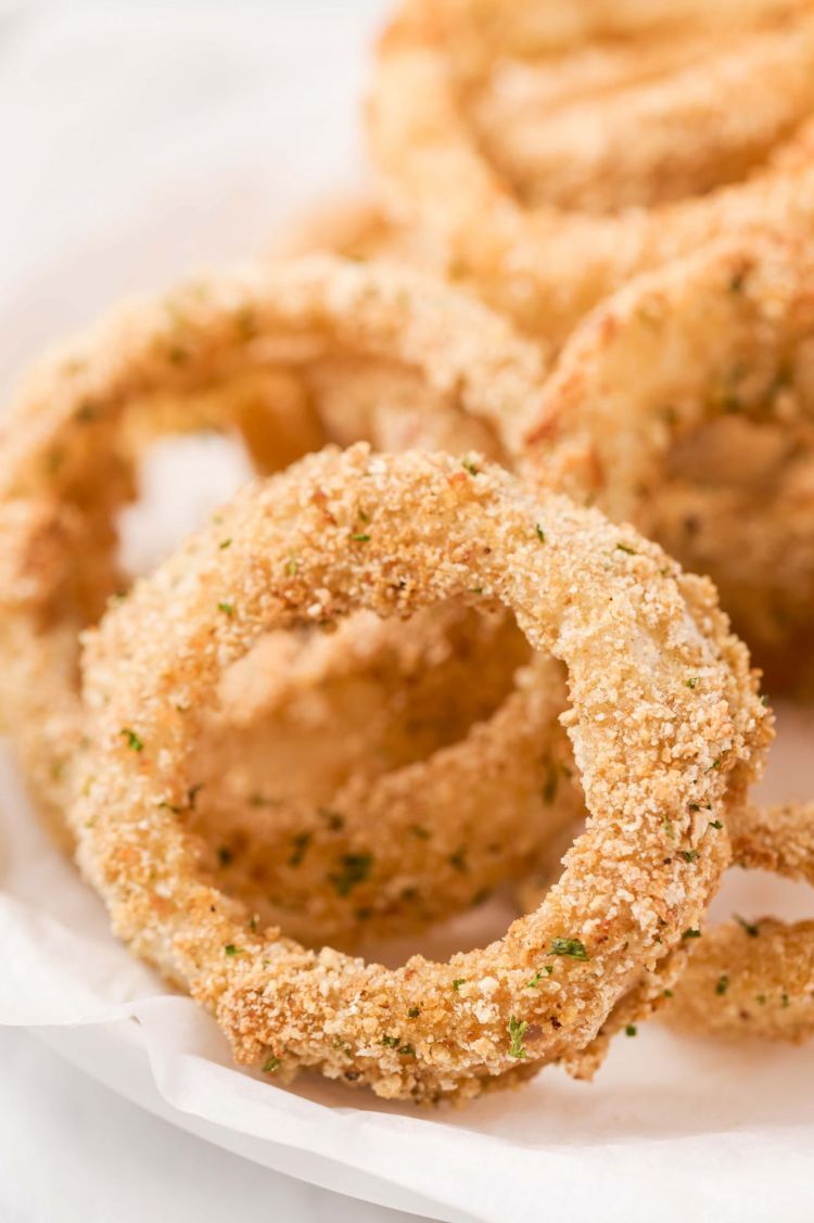 Baked Onion Rings - Slender Kitchen