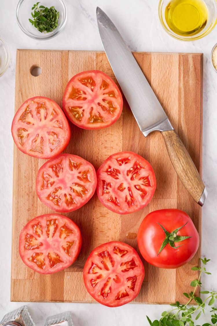 Baked Parmesan Tomatoes - Slender Kitchen