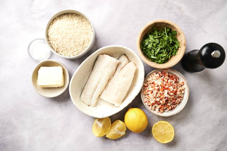 Baked Stuffed Haddock (Seafood Stuffing)