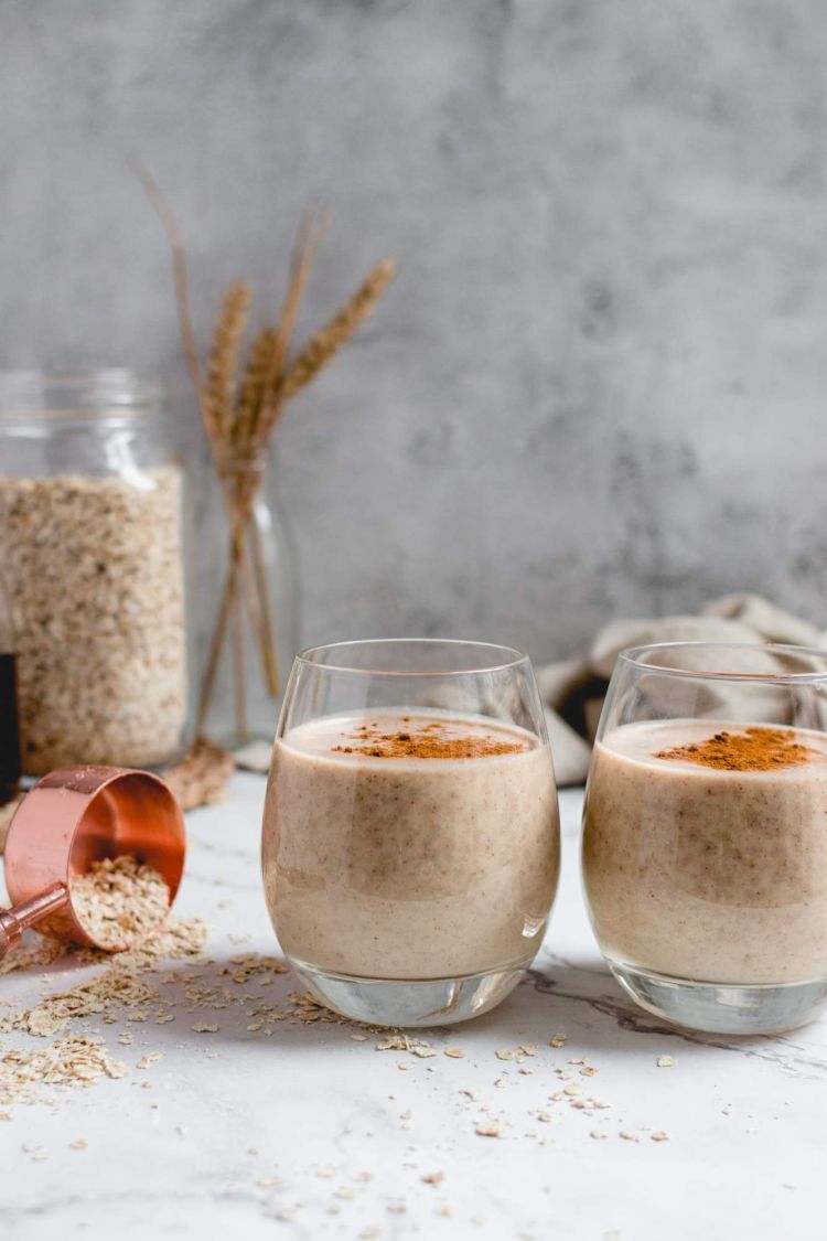 Creamy Banana Oatmeal Smoothie - Slender Kitchen