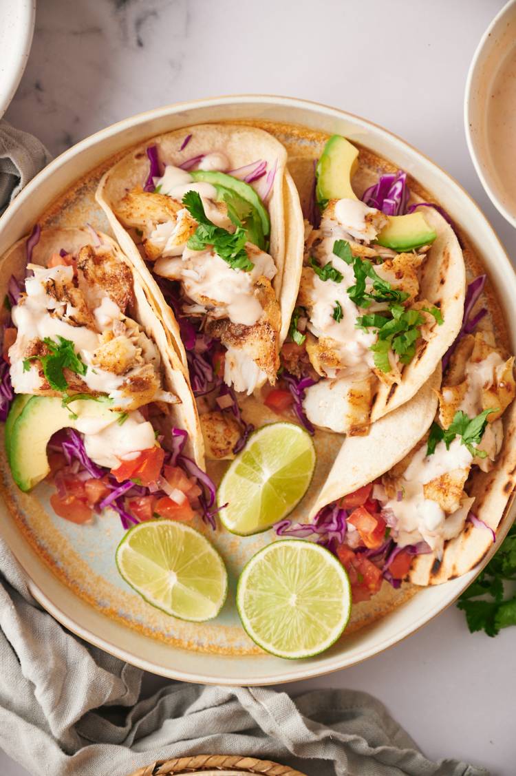 Grilled Fish Tacos - Slender Kitchen