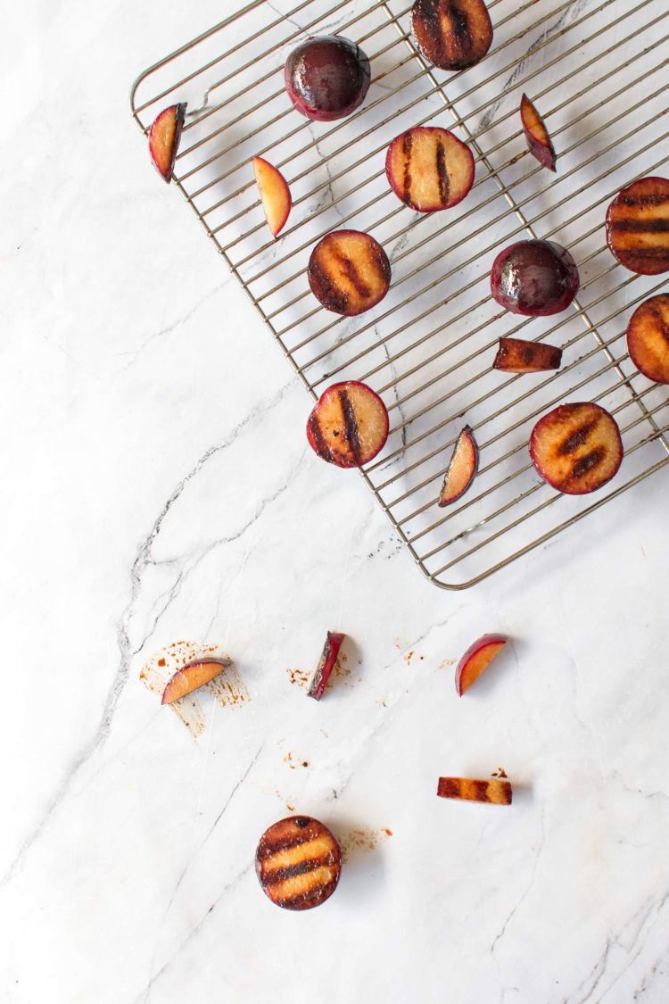 Grilled Plums - Slender Kitchen