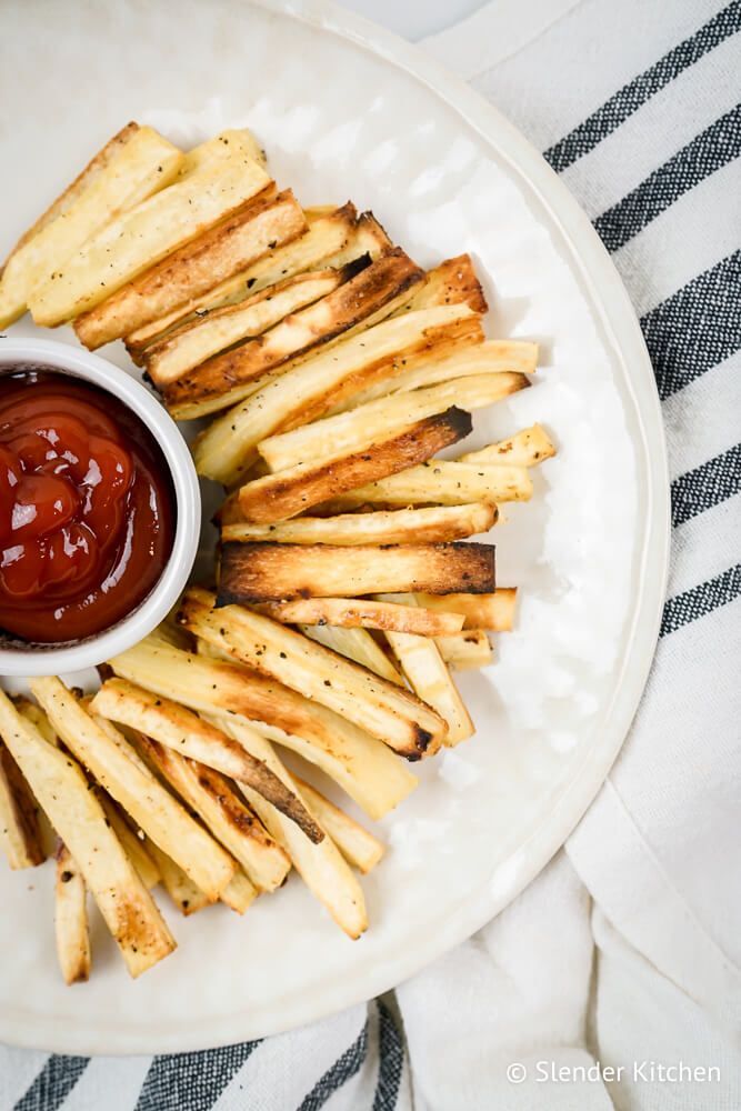 Baked Parsnip Fries - Slender Kitchen