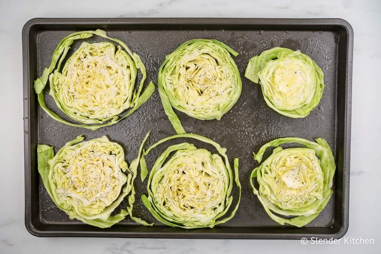 Crispy Roasted Cabbage - Slender Kitchen