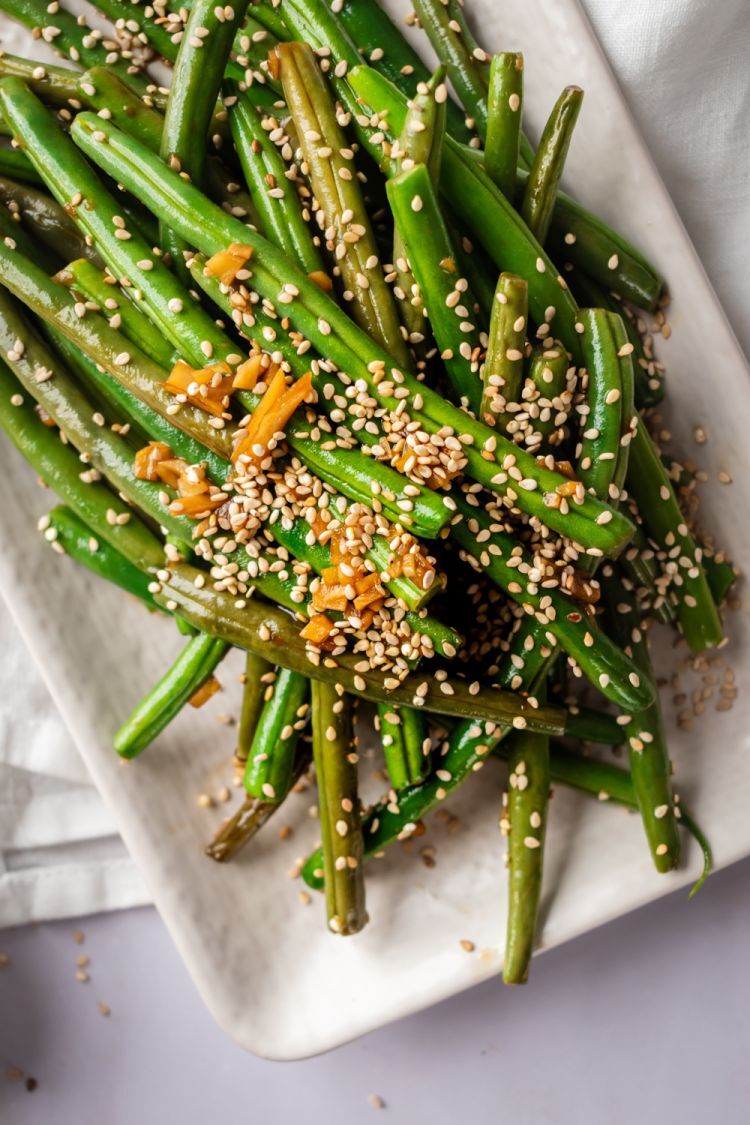 Sesame Green Beans - Slender Kitchen