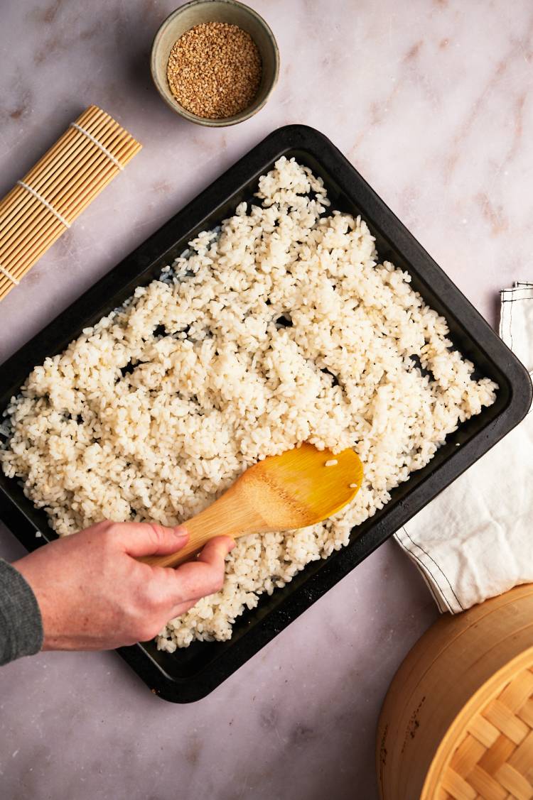 Easy Sushi Rice - Slender Kitchen