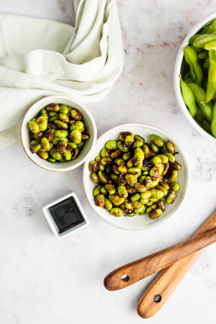 Sauteed Shelled Edamame (5 Minute Side Dish!) - Slender Kitchen