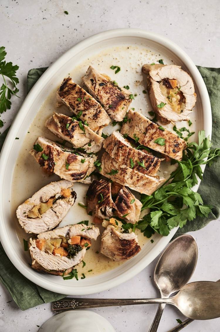 Stuffed Turkey Tenderloin (Perfect for the Holidays!)