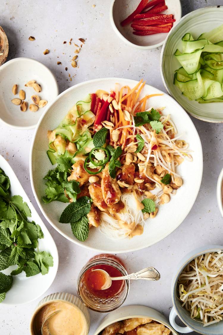 Vermicelli Noodle Bowls (20 Minute Meal!) - Slender Kitchen