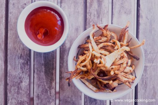 Celeriac Fries (Crispy Celery Root Fries) - Slender Kitchen