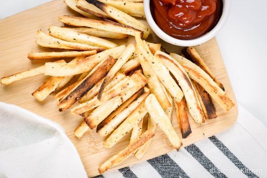 Baked Parsnip Fries - Slender Kitchen