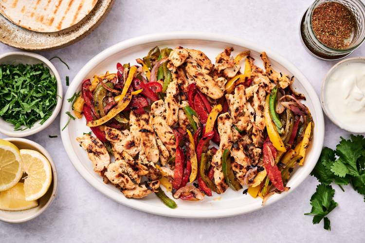 Grilled Chicken Fajitas - Slender Kitchen