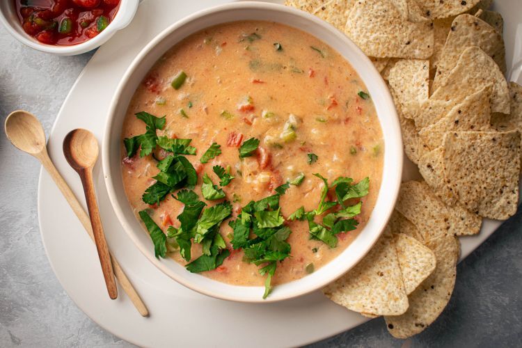 Healthy Queso Dip - Slender Kitchen