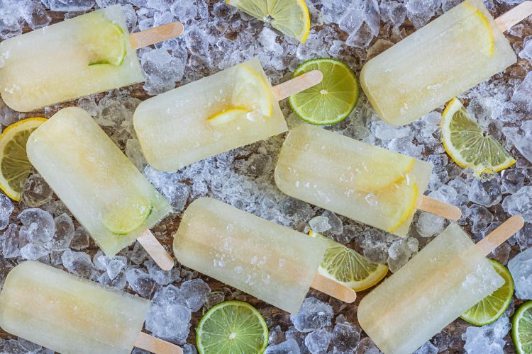Lemon Lime Popsicles - Slender Kitchen
