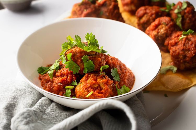 Mexican Chipotle Meatballs (Albondigas al Chipotle) - Slender Kitchen