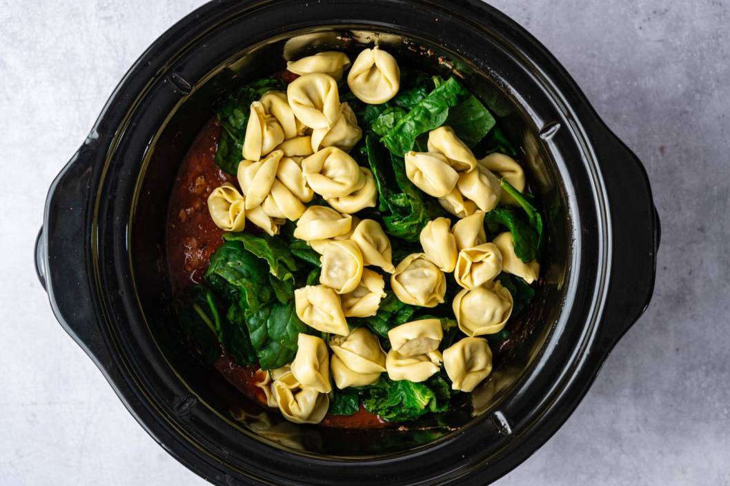 Slow Cooker Tortellini Soup {15-Minute Prep Time!}