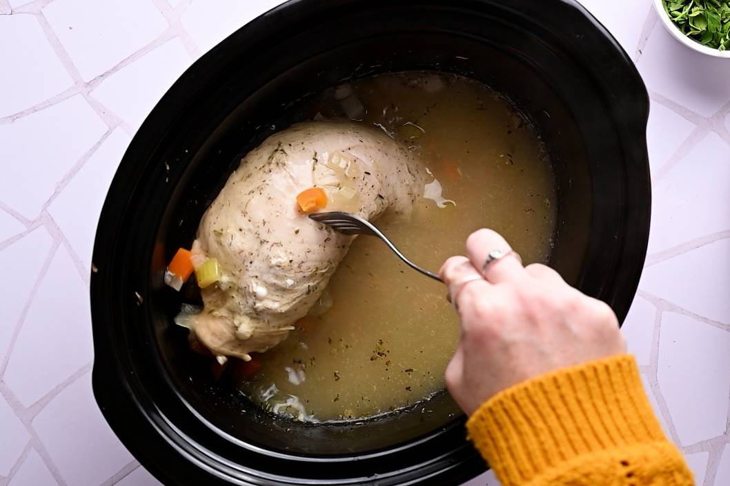 Slow Cooker Turkey Soup - Slender Kitchen