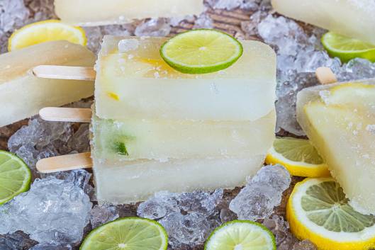 Lemon Lime Popsicles - Slender Kitchen