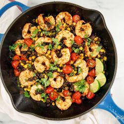 Authentic Tacos Gobernador (Cheesy Shrimp Tacos) - Slender Kitchen