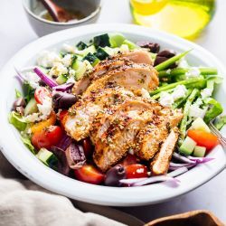 Grilled Vegetable Salad (with Balsamic Dressing) - Slender Kitchen